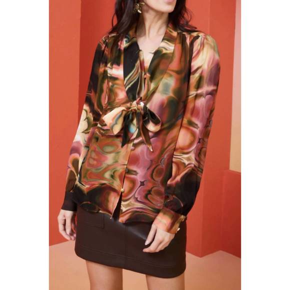 Marie Oliver | Tops | New Marie Oliver Wynter Blouse In Malachite ...